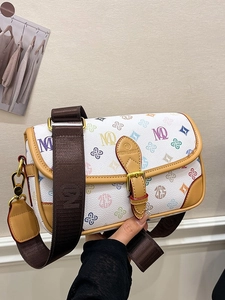 Wholesale Vintage Monogram PU Leather Crossbody Bag For Women - Everful