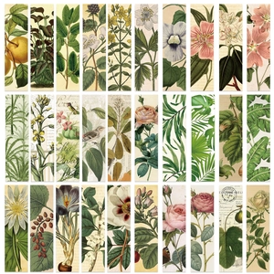 Wholesale Vintage Botanical Paper Bookmarks Retro Plant Floral ...