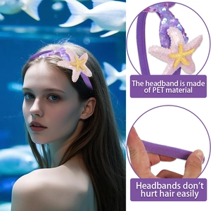 Wholesale Mermaid Tail Sequin Headband For Kids Party - Everful