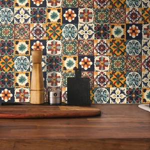 Wholesale Moroccan Style Retro Tile Stickers PVC Waterproof Self ...