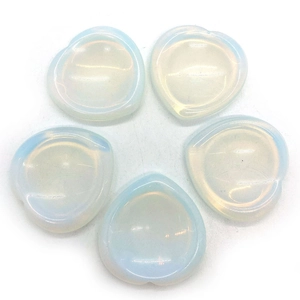 Wholesale Natural Opalite Heart Shaped Worry Stone Polished Thumb Stone ...