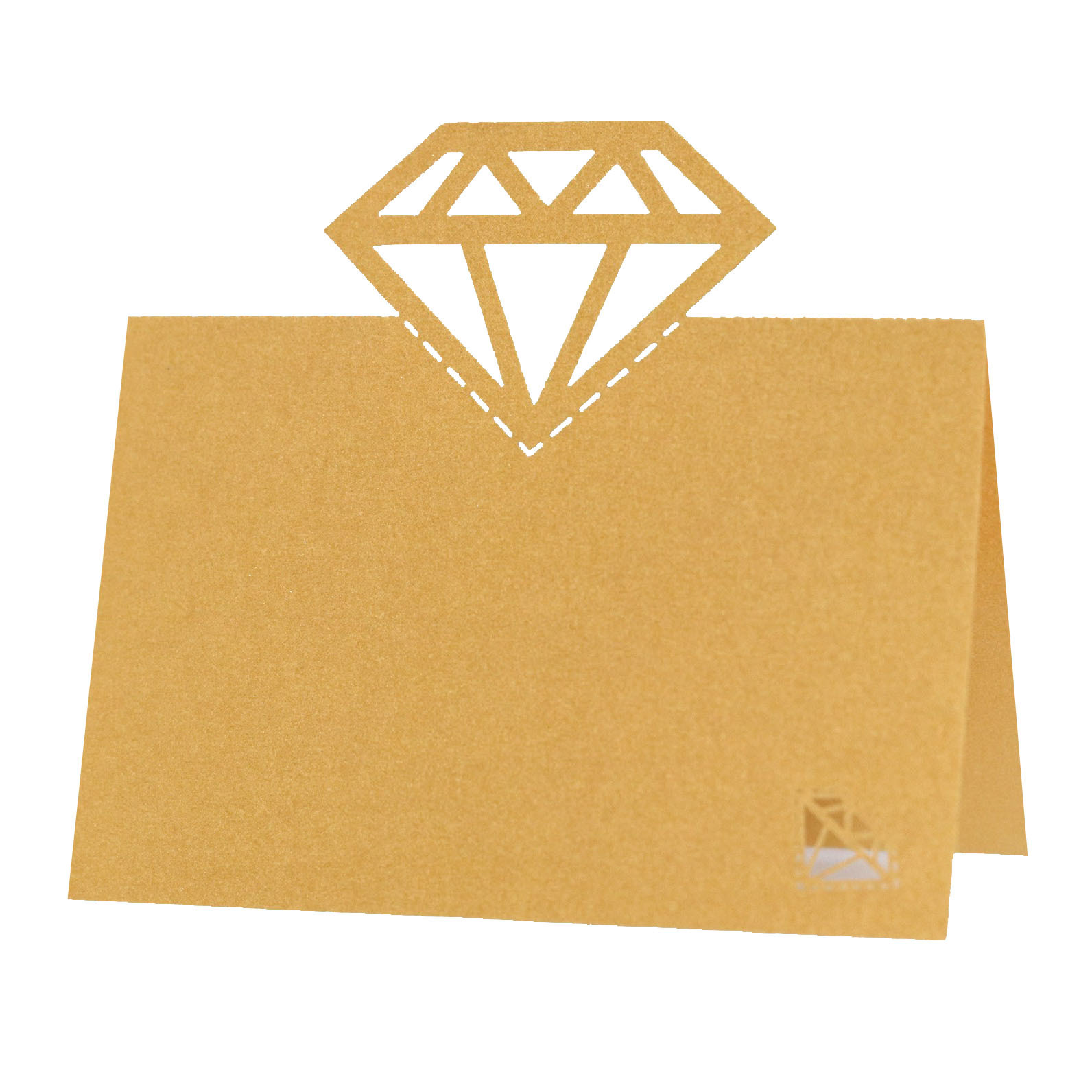 Wholesale Laser Cut Diamond Table Place Cards Pearlescent Paper - Everful