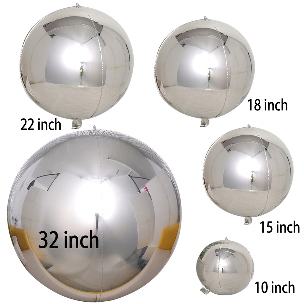 Wholesale 4D Metallic Sphere Aluminum Foil Balloons For Party ...