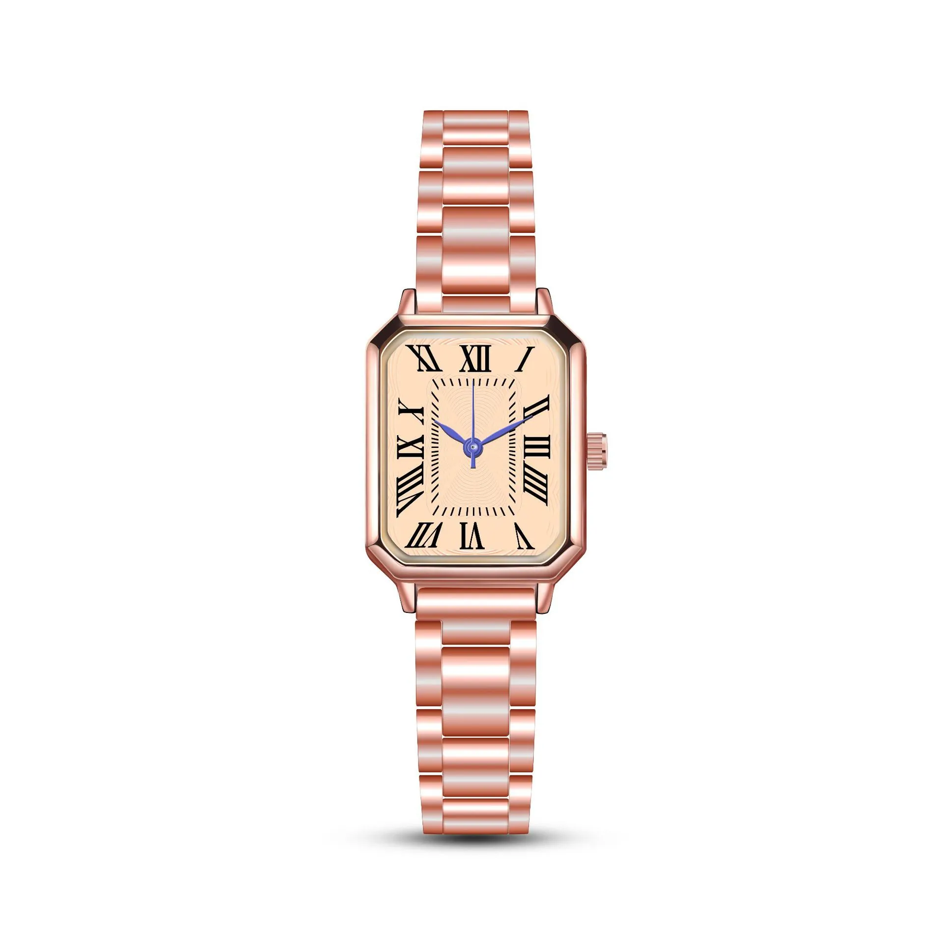 Wholesale Women Quartz Watch with Rectangular Case and Alloy Link Band ...