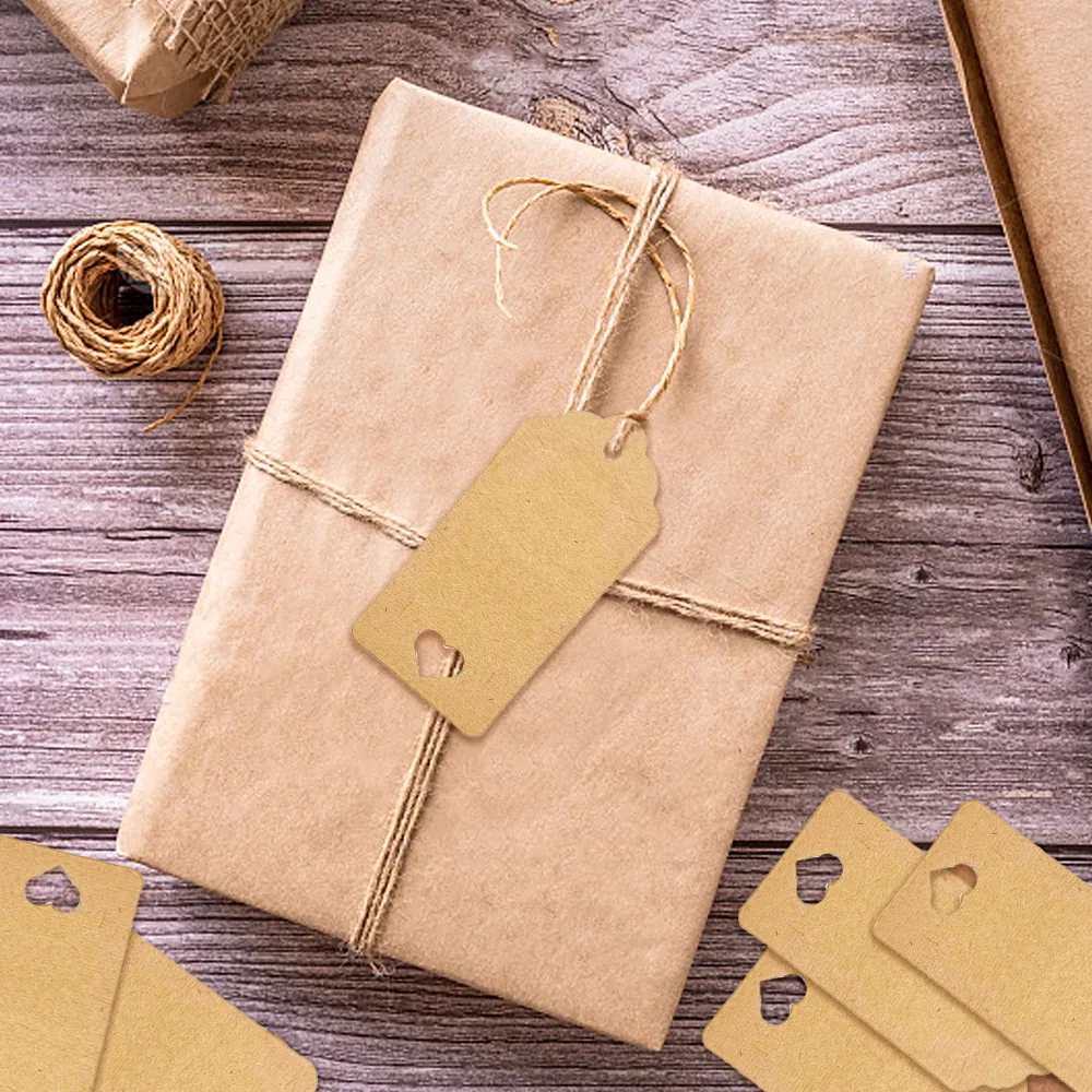 Wholesale Kraft Paper Gift Tags With Heart Hollow Design For Wedding ...