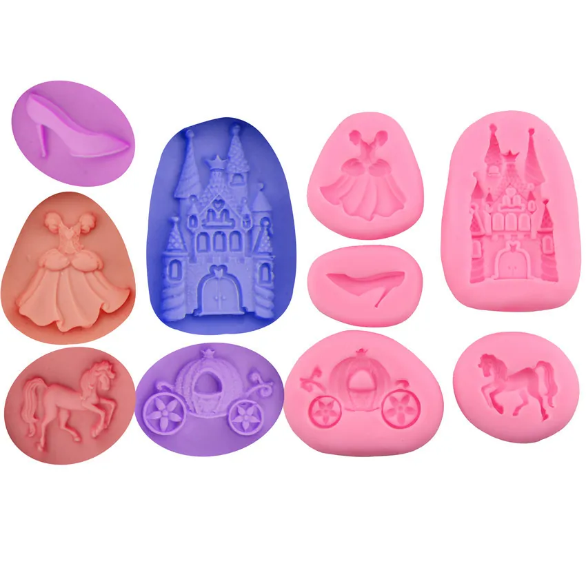 Wholesale Silicone Cake Mold Fairy Tale Castle Pumpkin Carriage Design ...